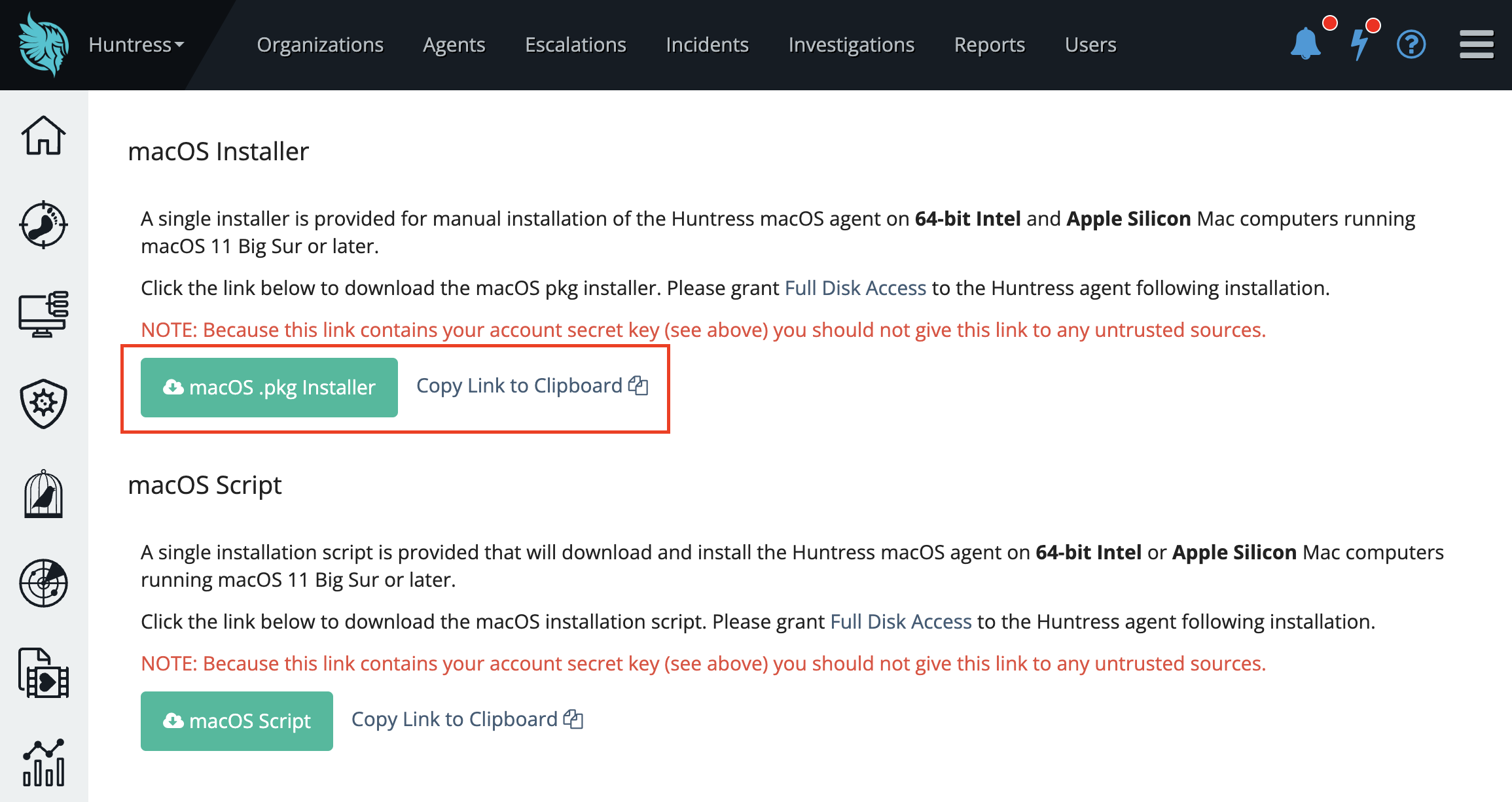 Install the Huntress Agent for macOS – Huntress Product Support