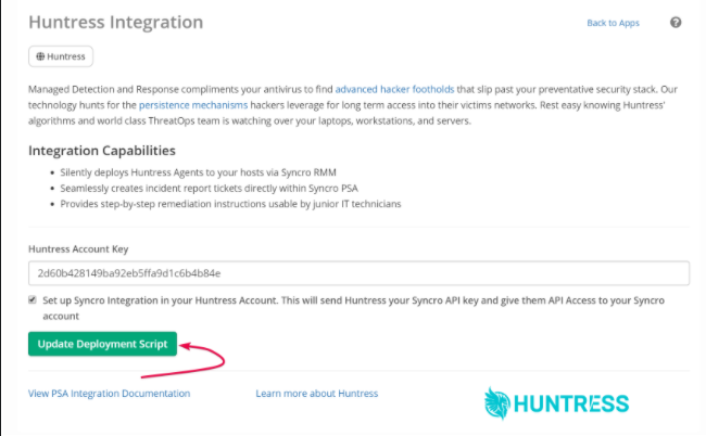 Install via Syncro RMM (Legacy Directions) – Huntress Product Support
