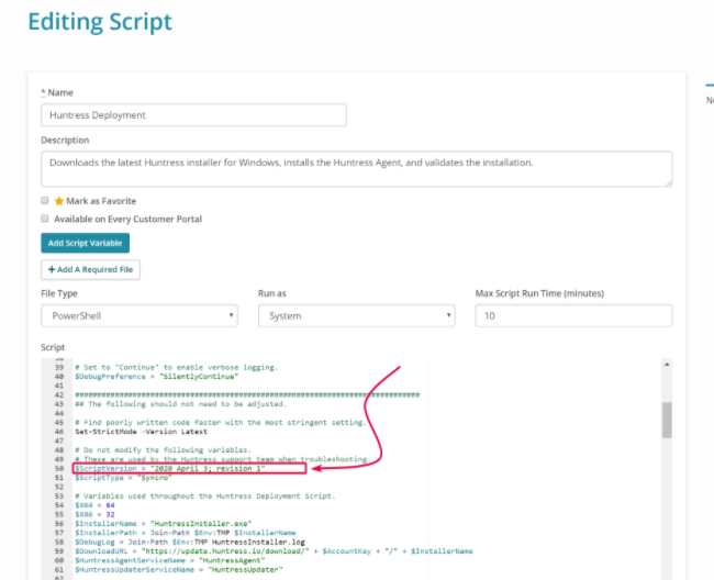 Install via Syncro RMM (Legacy Directions) – Huntress Product Support