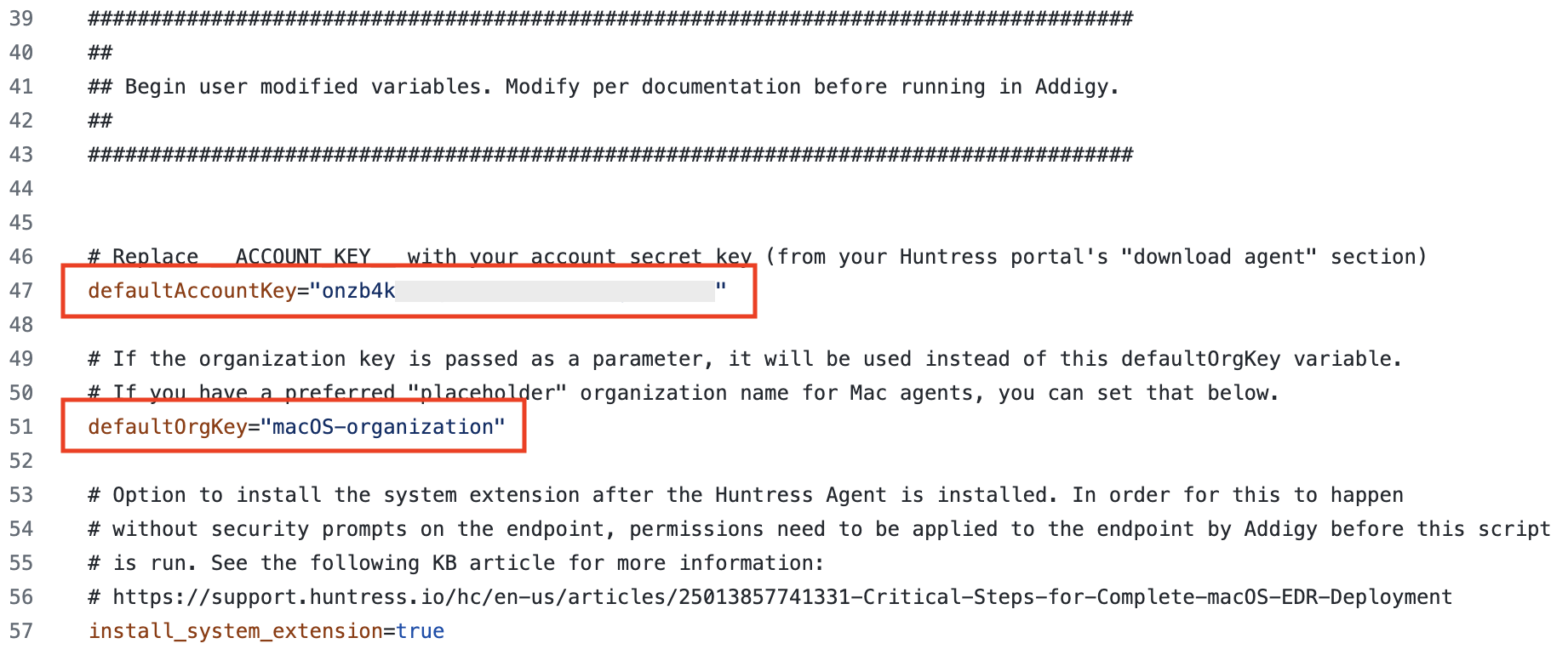 Install via Addigy – Huntress Product Support