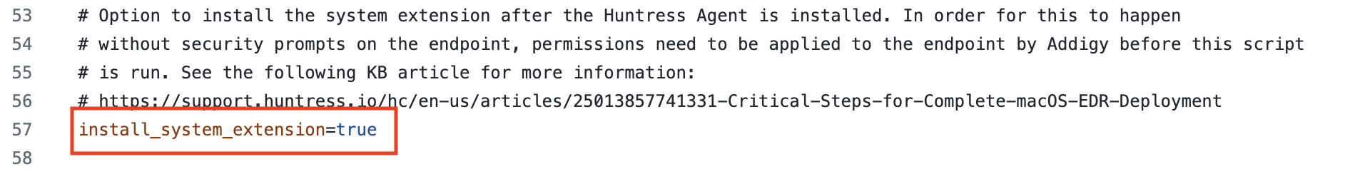 Install via Addigy – Huntress Product Support
