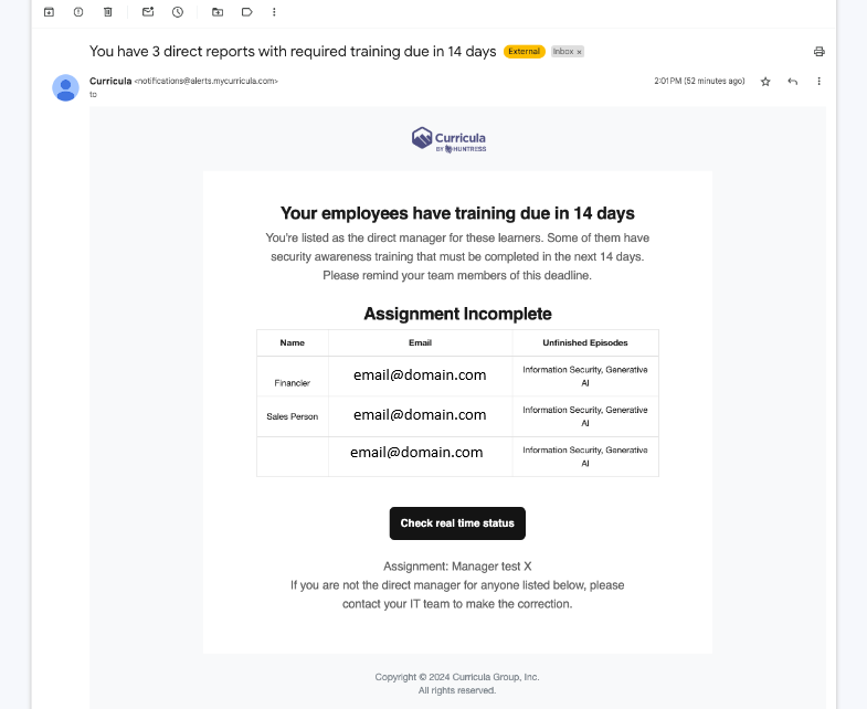 Manager Notifications for Huntress Managed Security Awareness Training (SAT) – Huntress Support