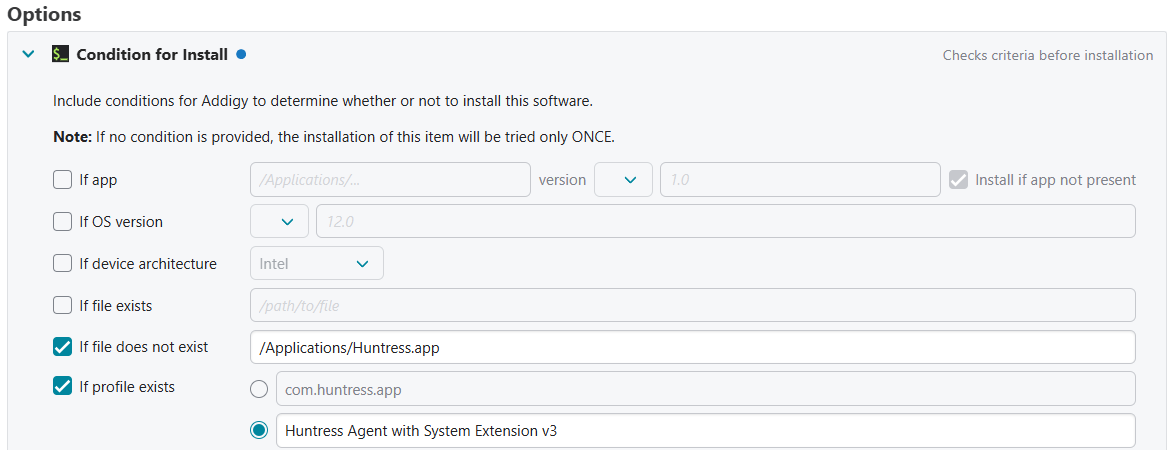 Install via Addigy – Huntress Support