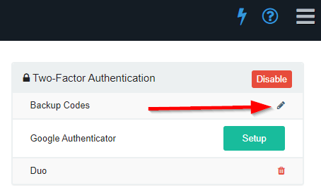Generate New Two-Factor Authentication Backup Codes – Huntress Support