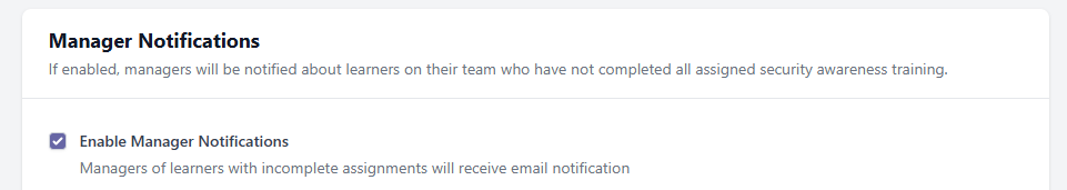 Manager Notifications for Huntress Managed Security Awareness Training ...